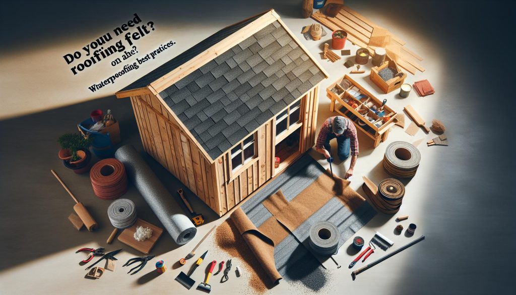 Do You Need Roofing Felt On A Shed? Waterproofing Best Practices » Shed ...